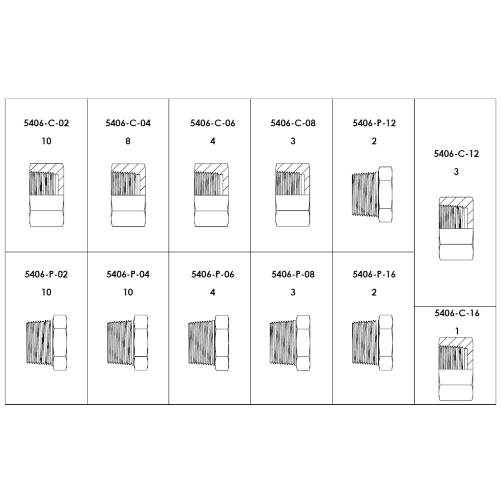 Brennan Industries ORFS Cap & Plug Kit