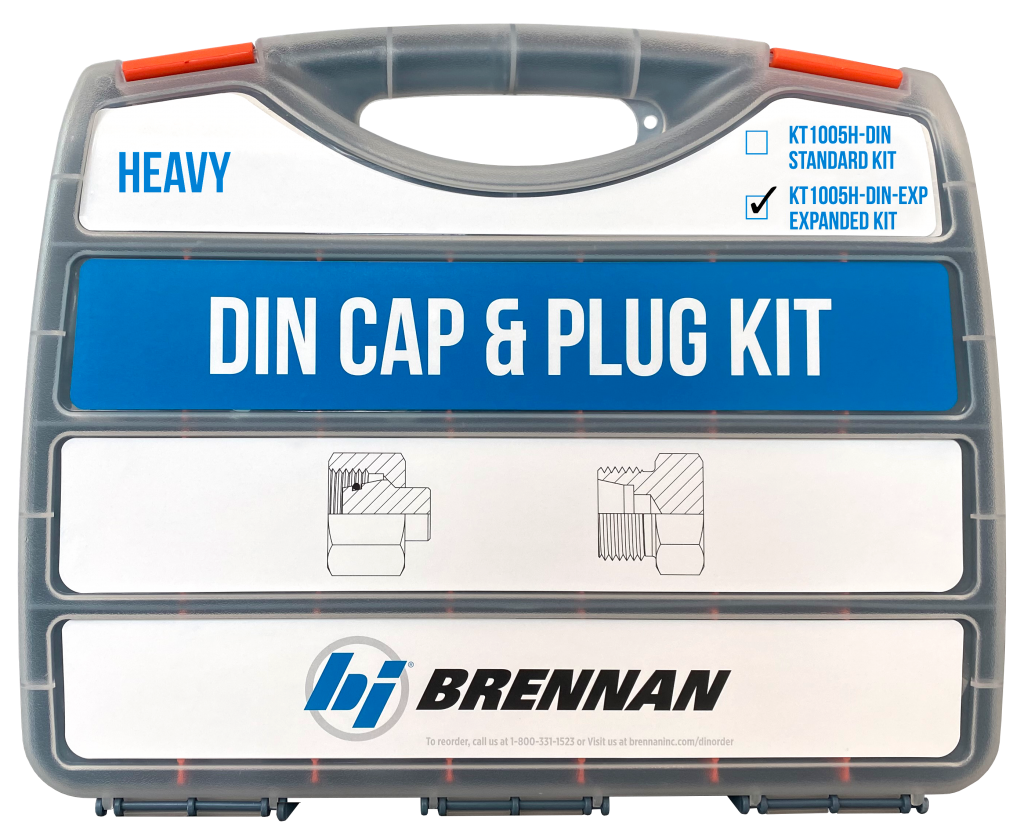 Brennan Industries DIN Cap & Plug Kit, Expanded Heavy Duty