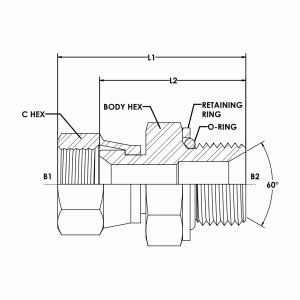 Brennan Industries 7022-ORR Conversion Adapters