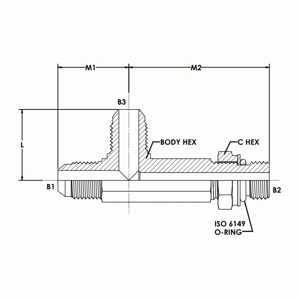 Brennan Industries 7305-L-NWO-FG-ISO 6149 Conversion Adapters