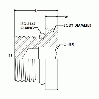 Brennan Industries 8556-H-ISO 6149 Conversion Adapters