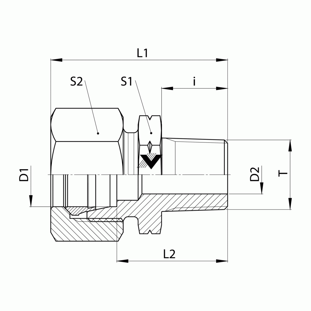 Brennan Industries D2404-X DIN Fittings